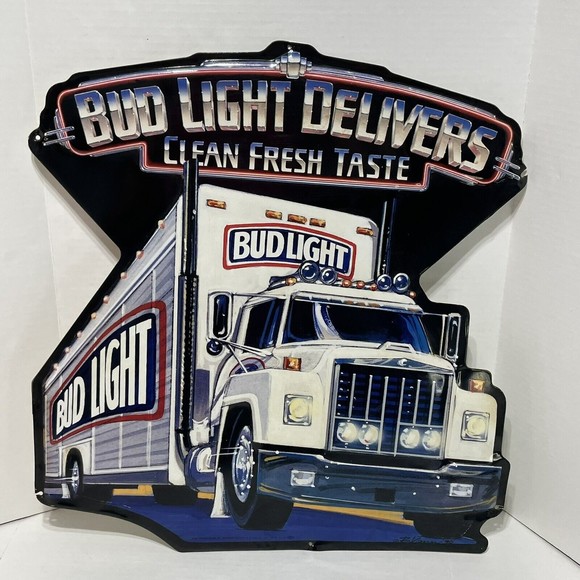 Budweiser | Wall Decor | Bud Light Delivers Delivery Semi Truck ...